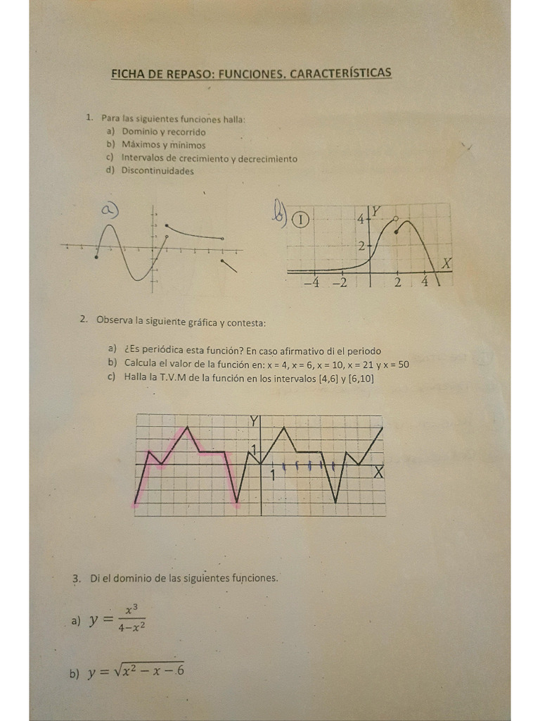 Fichas Repaso Tema 4 y 5. Soluciones | PDF
