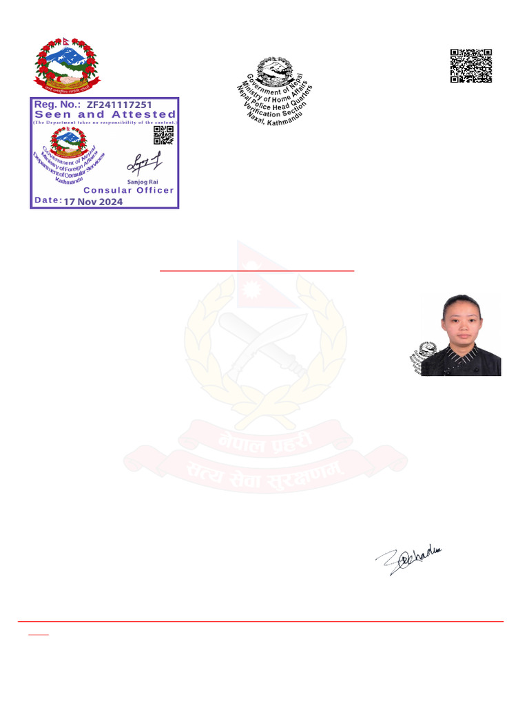 alisha rana POLICE RPORT | PDF | Nepal | National Security