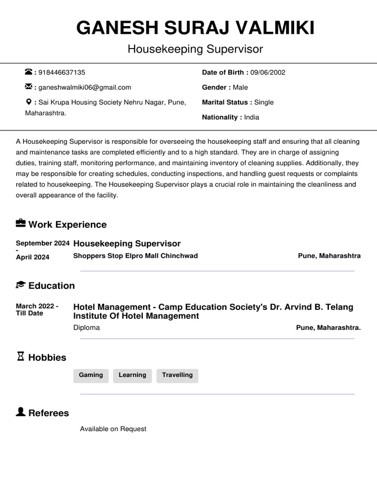 Ganesh Valmiki Resume | PDF