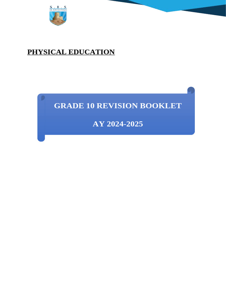 Grade 10 PE Revision: Fitness & Sports | PDF | Volleyball | Physical ...