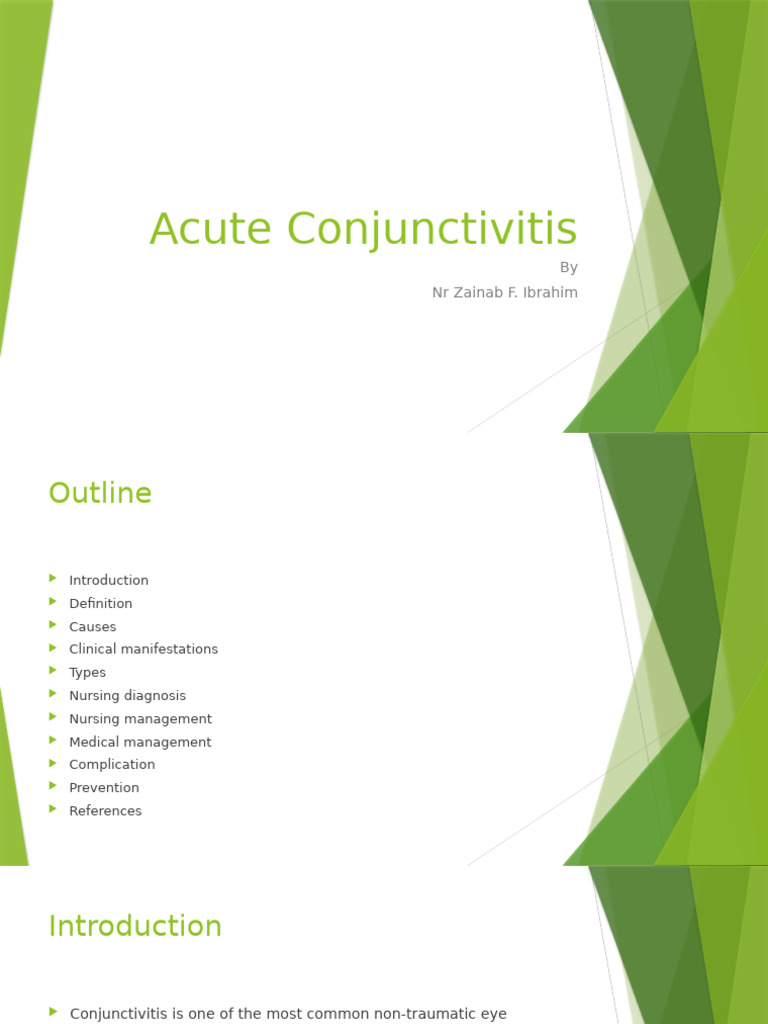 Acute Conjunctivitis | PDF | Health Sciences | Medical Specialties