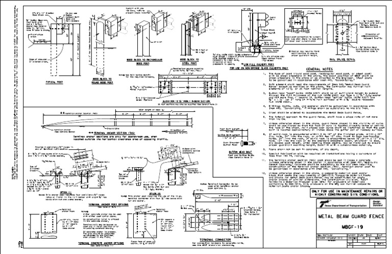 Metal Beam Guard Fence Specifications | PDF | Screw