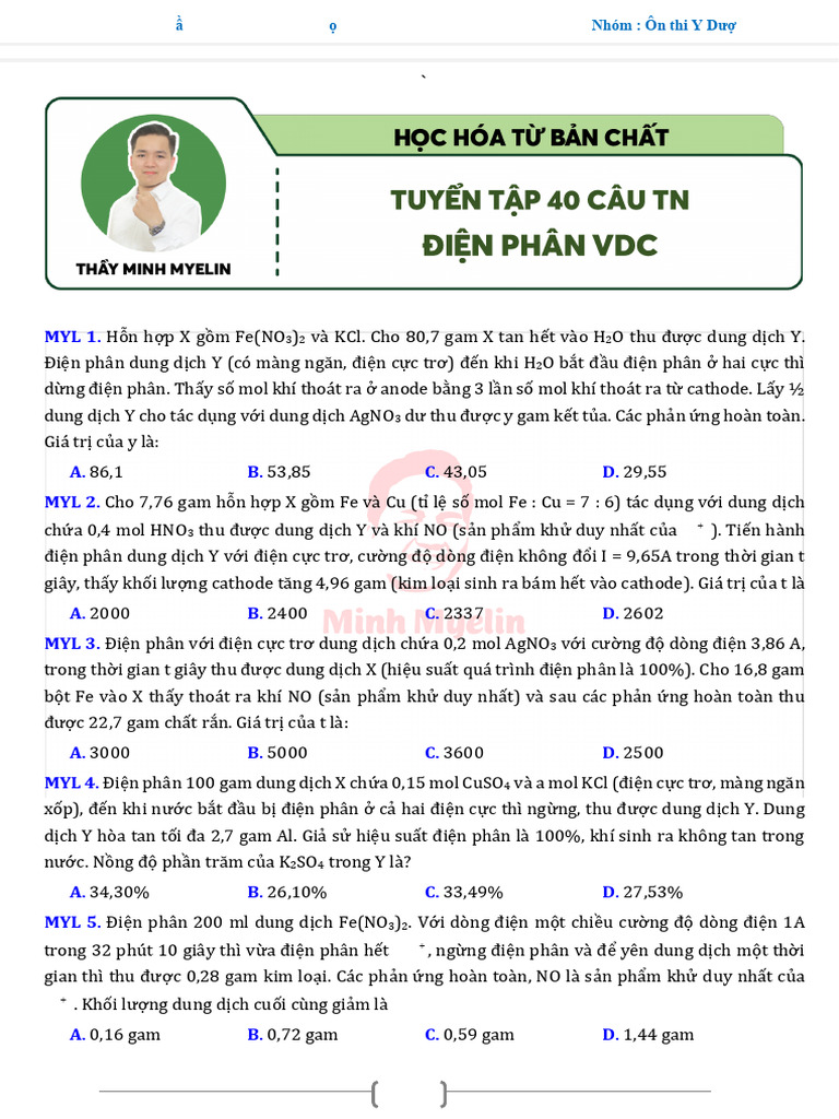 40 điện phân VDC | PDF