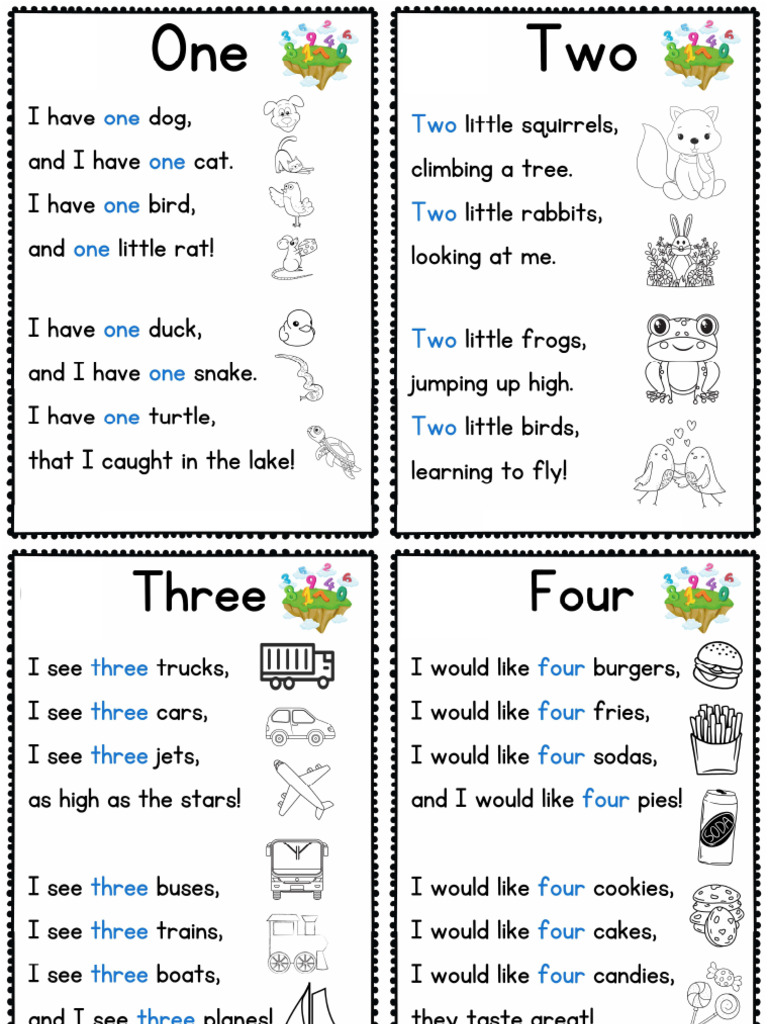1-4 Poems | PDF