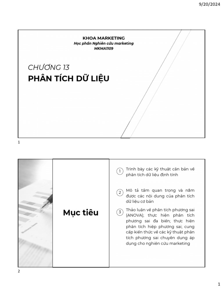 Ch13. Phan Tich Du Lieu | PDF
