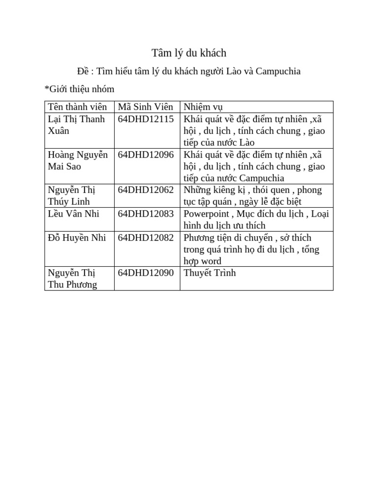 file hoàn chỉnh tâm lí du khách 3 dhn | PDF