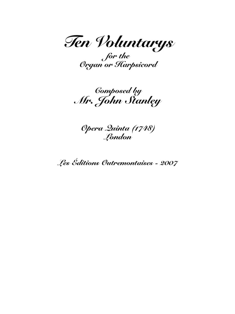 IMSLP379648 PMLP10505 Stanley Voluntaries Op.5 | PDF