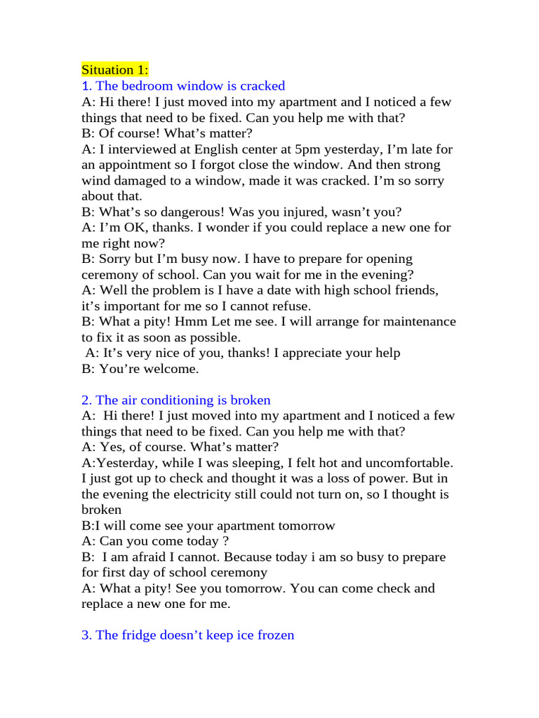 Situation 1 (1) | PDF