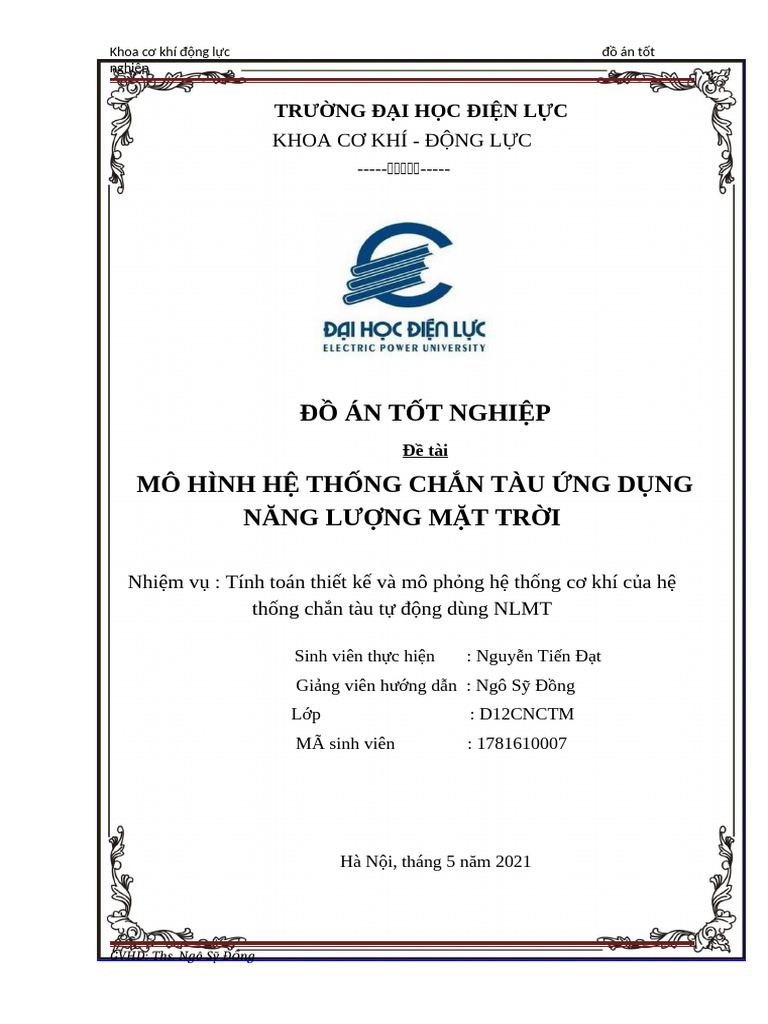 BAOCAODOAN NGUYỄN TIẾN ĐẠT 1ok 2ng | PDF