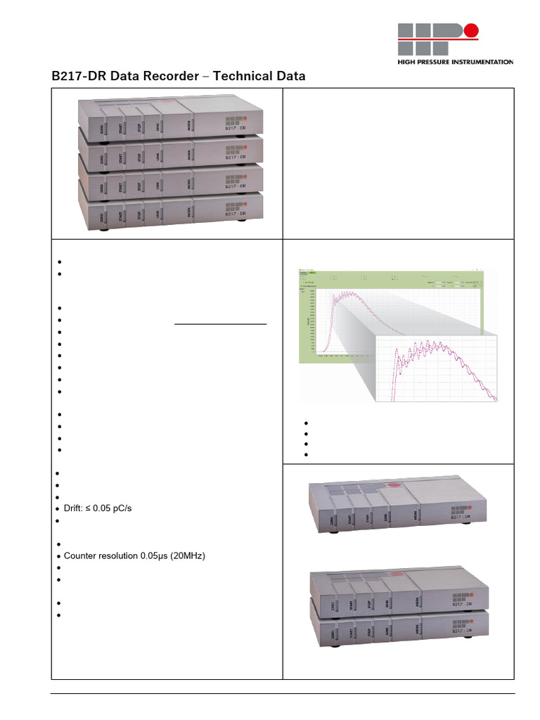 B217-DR Data Recorder Technical Specs | PDF | Power Supply ...