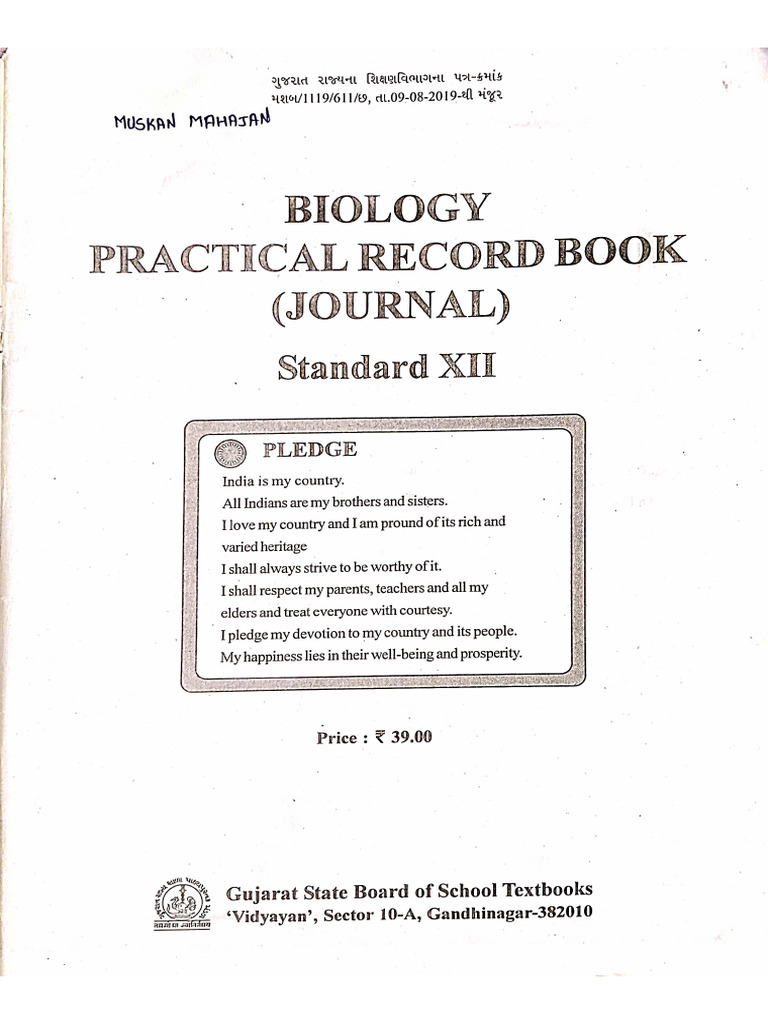 Class 12 Biology Practical Notes | PDF