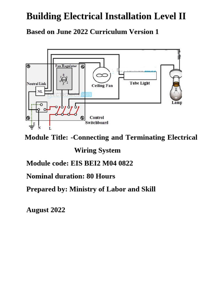 M04 Conecting and Terminating electric | PDF | Ac Power Plugs And Sockets | Electrical Wiring