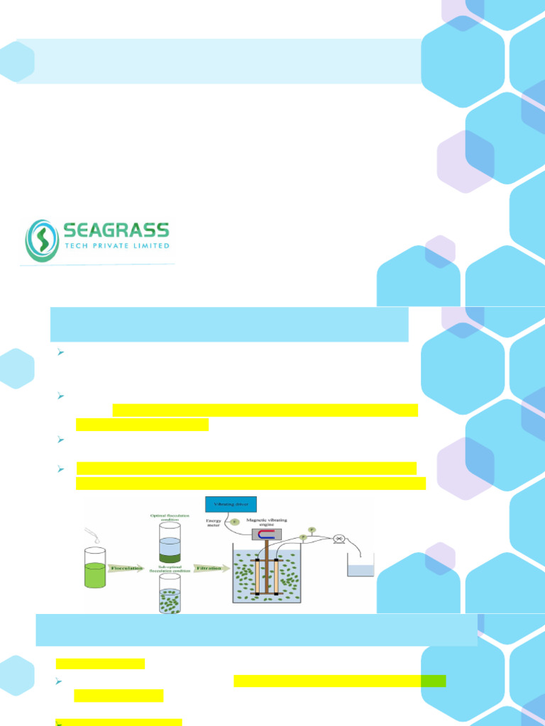Harvest of Microalgae PPT 1 | PDF | Materials Science | Chemistry