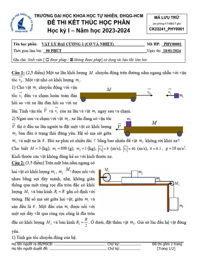 Đề tự soạn vldc1 (perfect) | PDF
