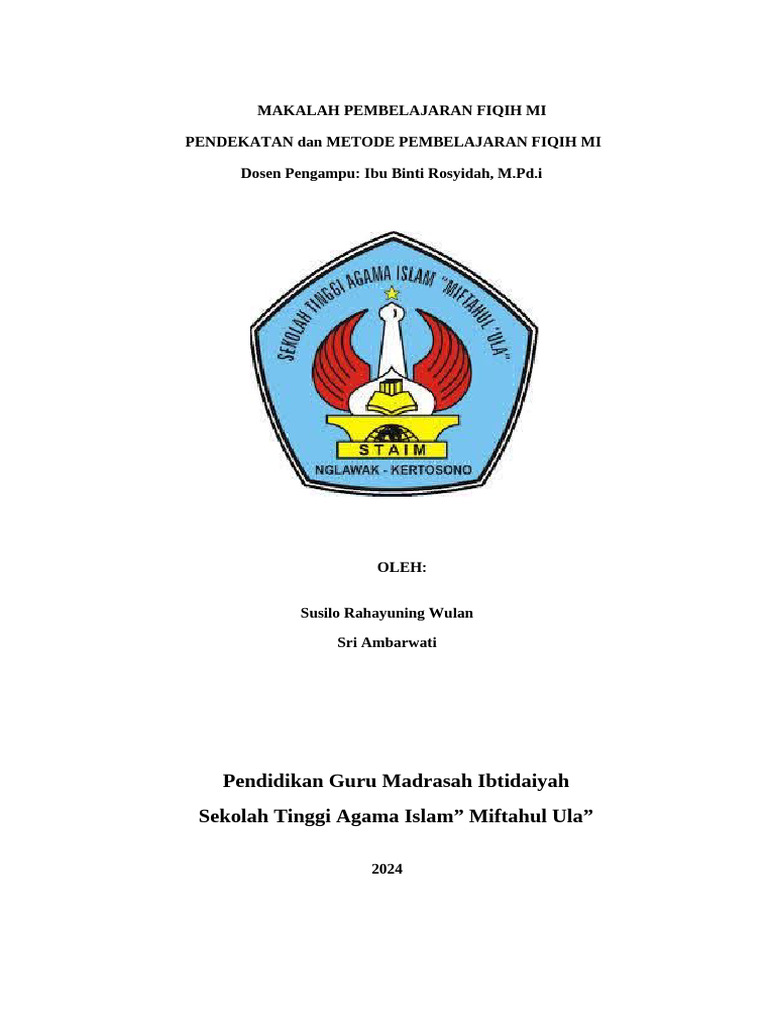 Makalah Fiqih MI | PDF