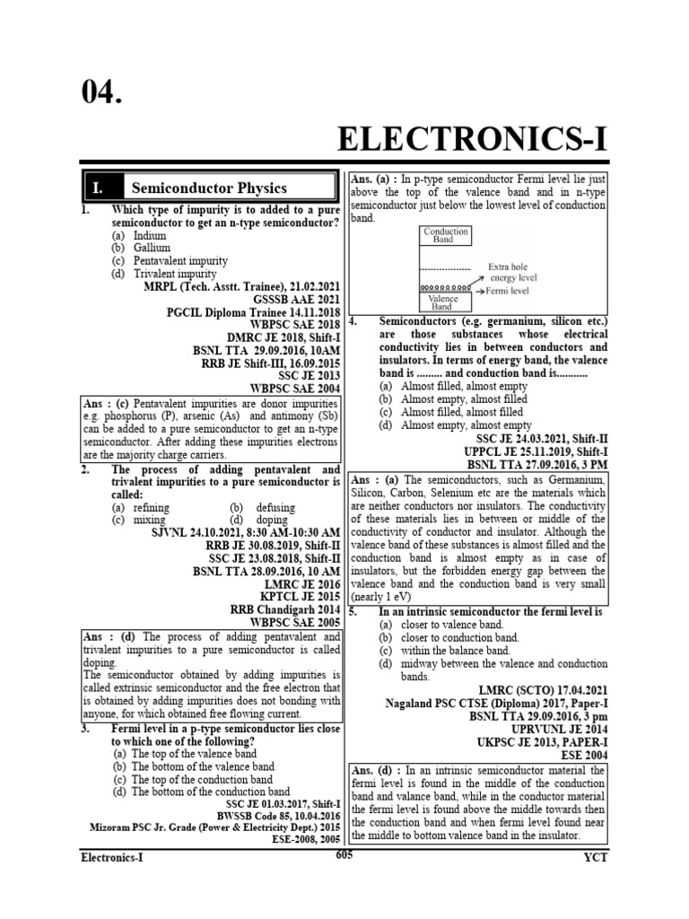 Electronics 1 Ae | PDF | Semiconductors | Electrical Resistivity And ...