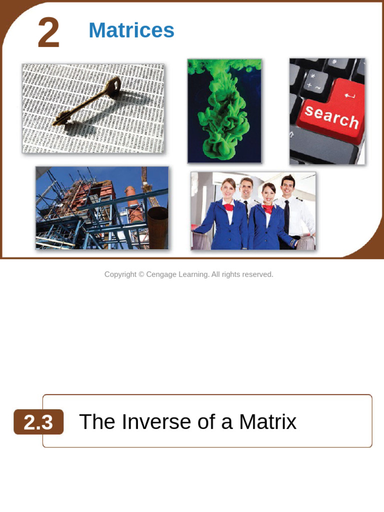 Lesson The Inverse of A Matrix | PDF | Matrix (Mathematics) | Functions ...