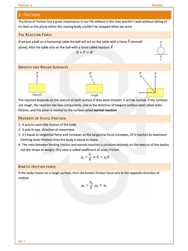 Statics P1 | PDF