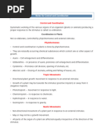Class 10 Science - Biology Chapter 2 Control and Coordination | PDF | Nervous System | Central ...