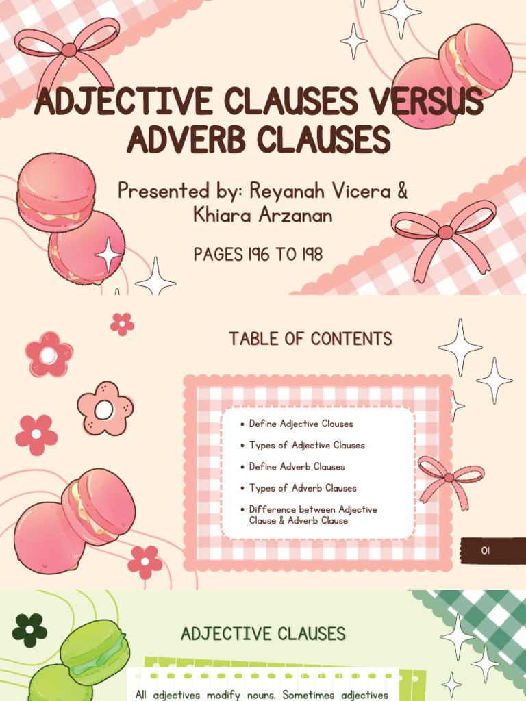 Adjective and Adverb Clauses | PDF | Adjective | Adverb
