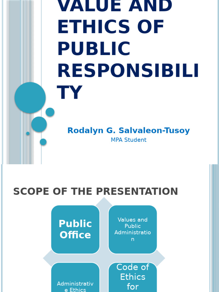 Public Ethics and Responsibility | PDF | Loyalty | Morality