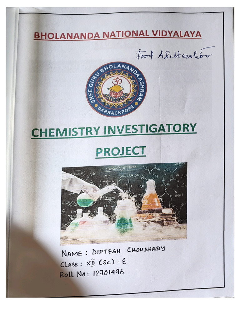Chem Project Sample | PDF