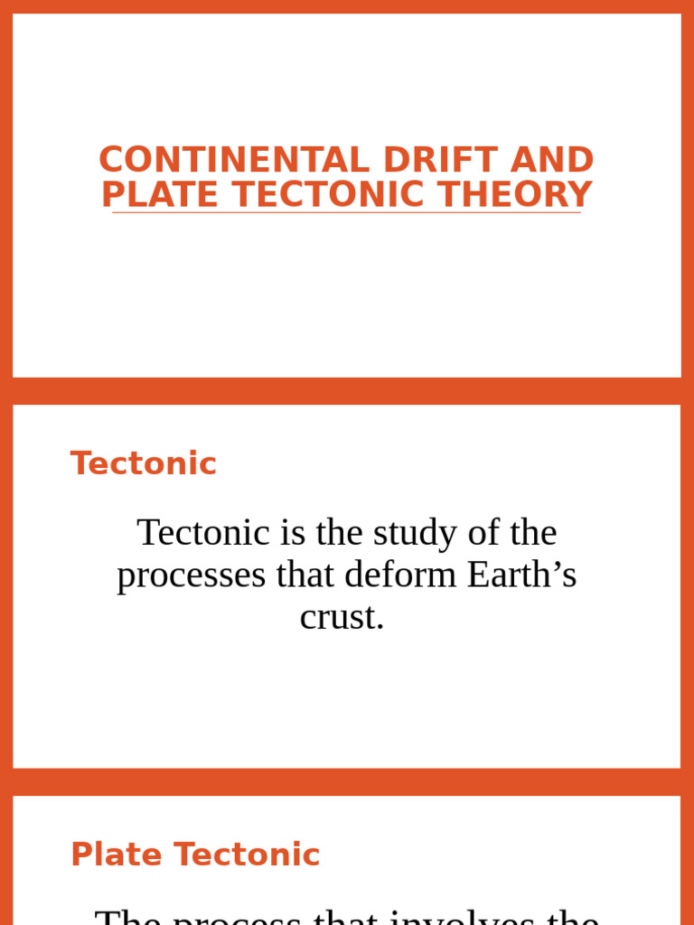 Continental Drift Theory 1 | PDF | Plate Tectonics | Geologic Time Scale