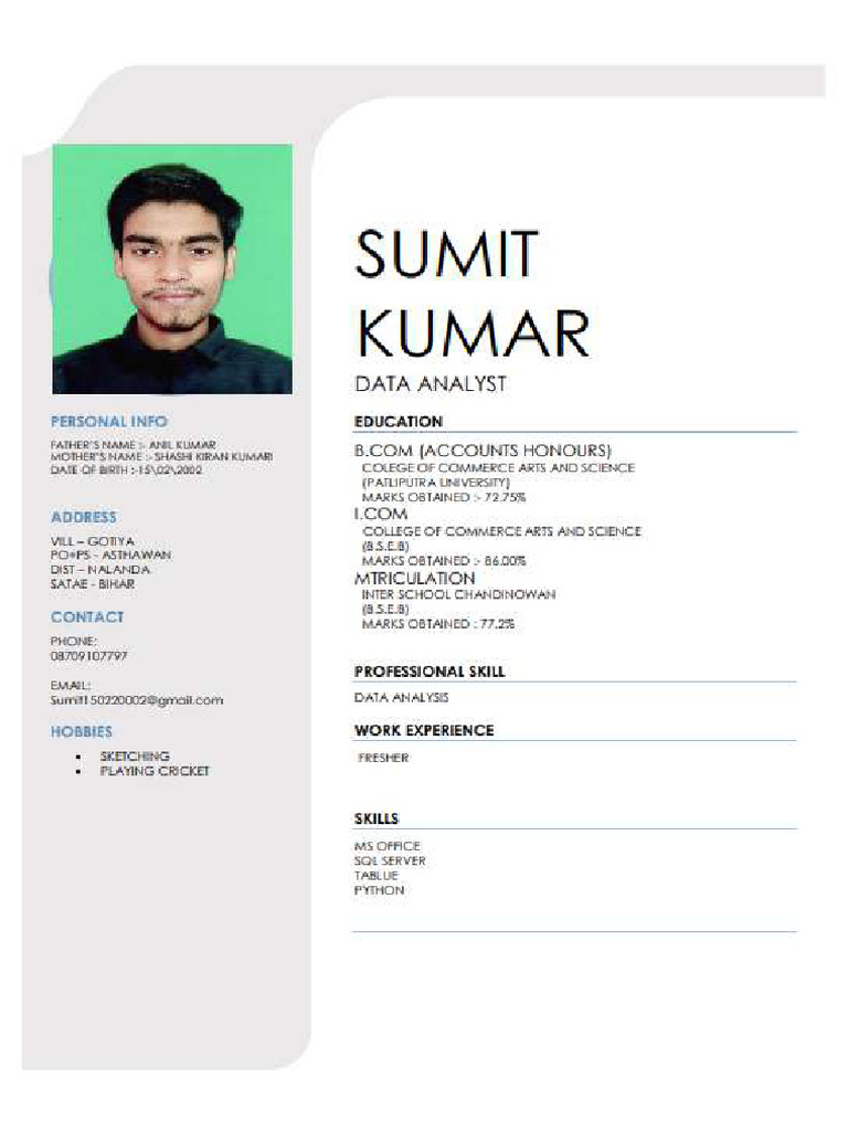 Sumit Resume | PDF