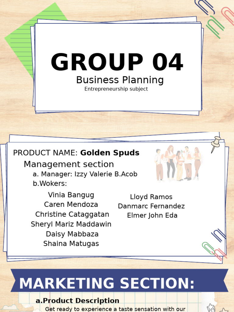Golden Spuds: Business Plan Overview | PDF