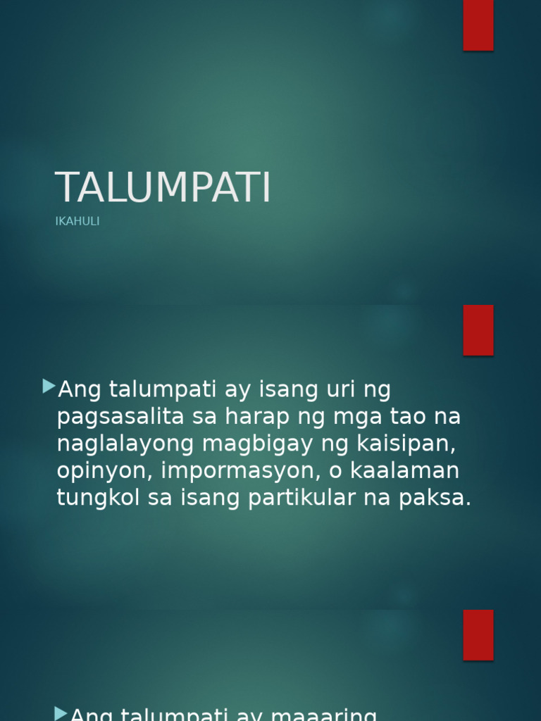 Talumpati | PDF