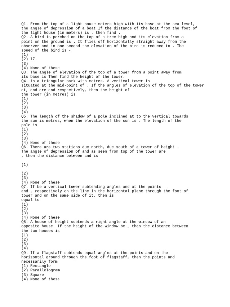 Trig Questions JEE | PDF | Trigonometric Functions | Equations