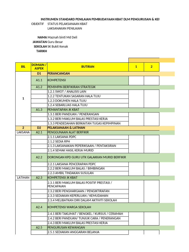 Catat Skor Isppk Pp | PDF