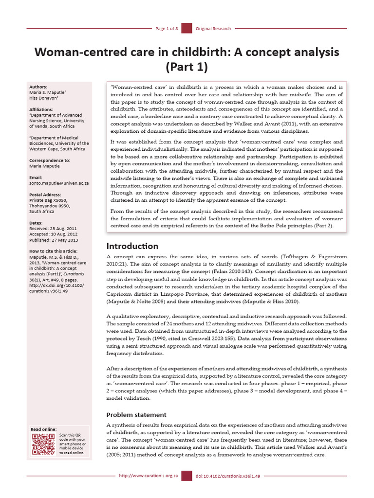 Maputle, M. et al ( 2013) | PDF | Midwife | Midwifery