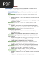 22 Fallacies with 10 Examples Each | PDF