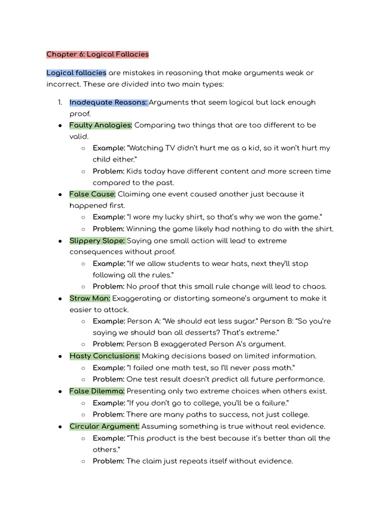 Critical thinking Review | PDF | Fallacy | Argument