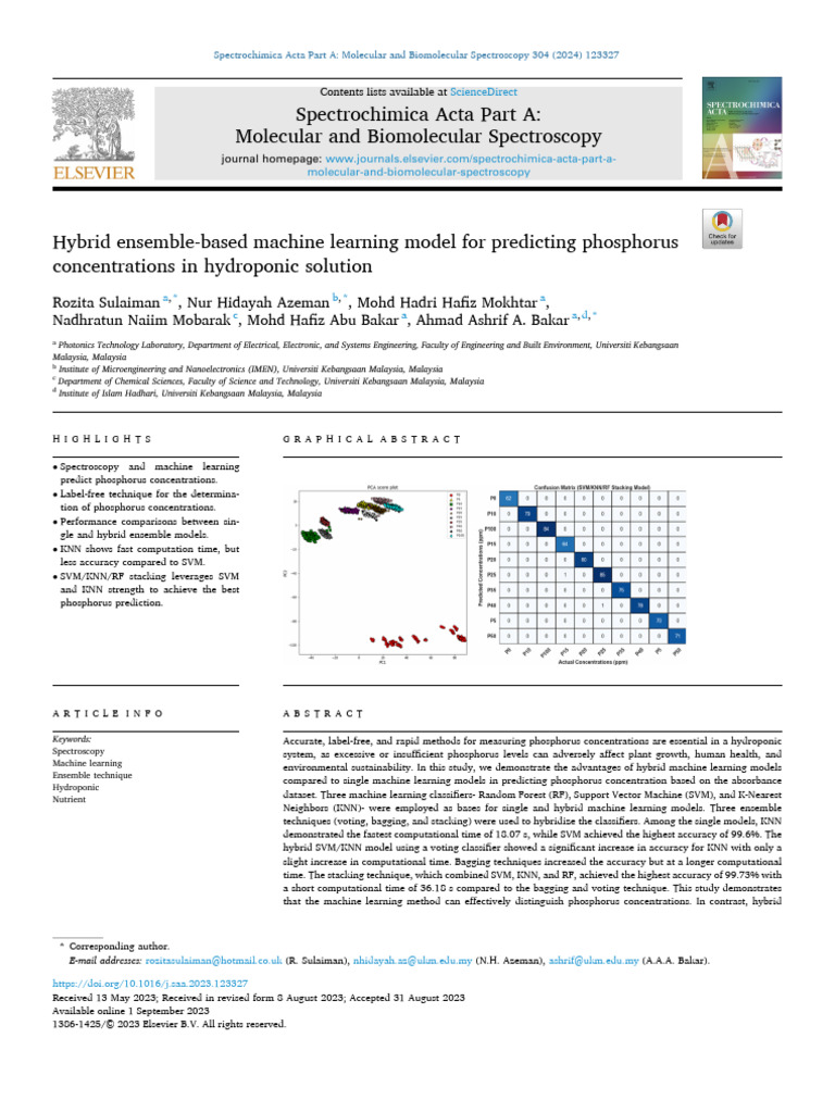 Rozita Sulaiman - Hybrid Ensemble-Based Machine Learning Model For Predicting Phosphorus ...