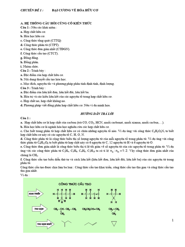 Cau-hoi-trac-nghiem-DAI-CUONG-HUU-CO (2) | PDF