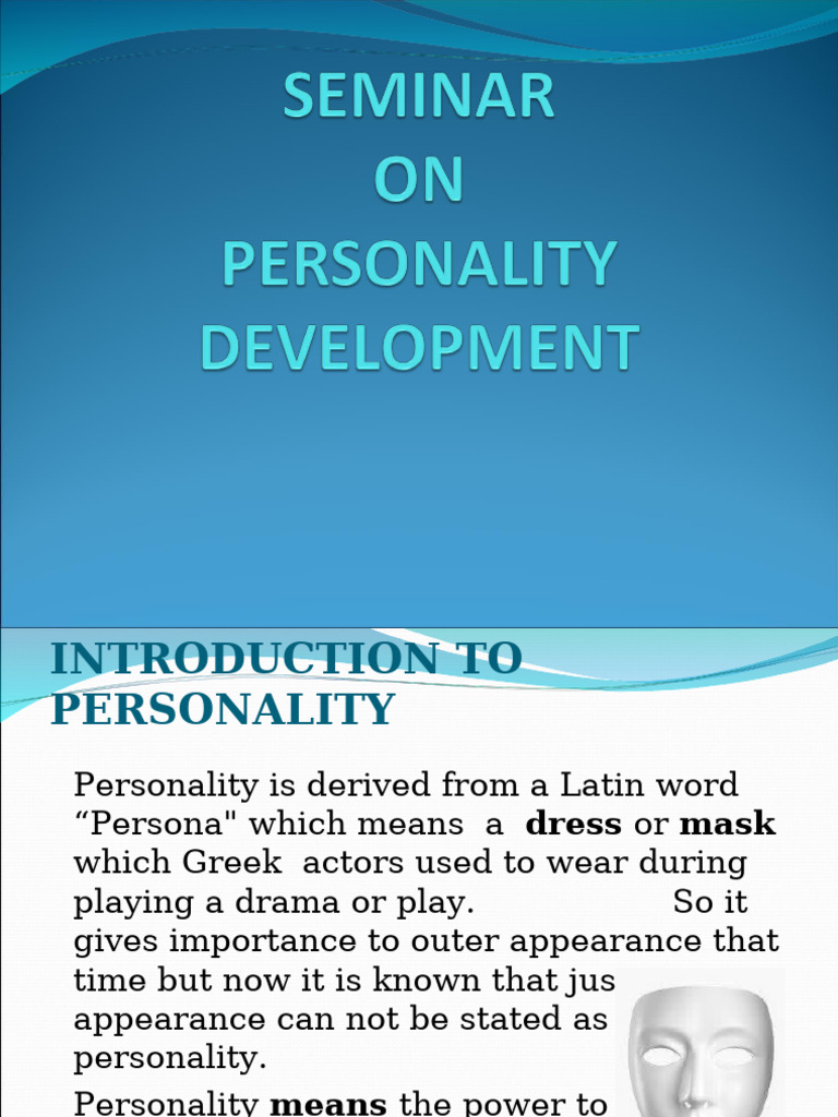 Understanding Personality Types and Traits | PDF | Id | Personality ...
