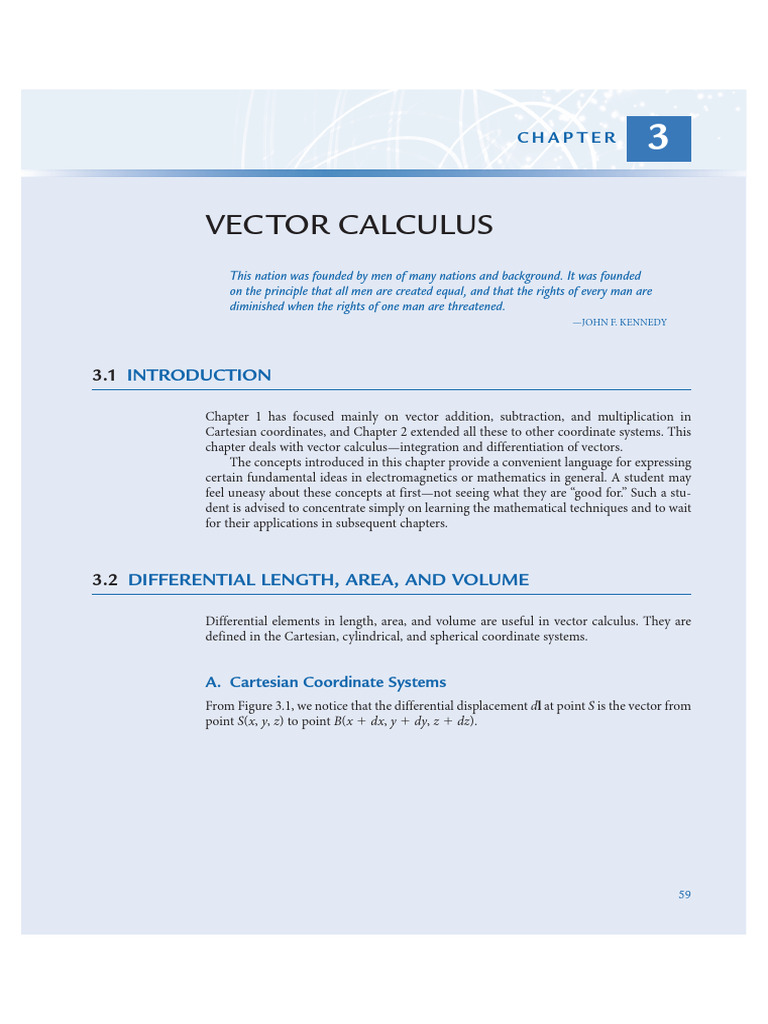 EE 204 Chapter 3 Vector Calculus Part 1 | PDF | Divergence | Flux