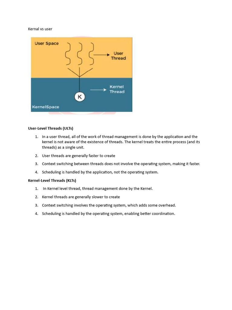 Kernal vs user | PDF