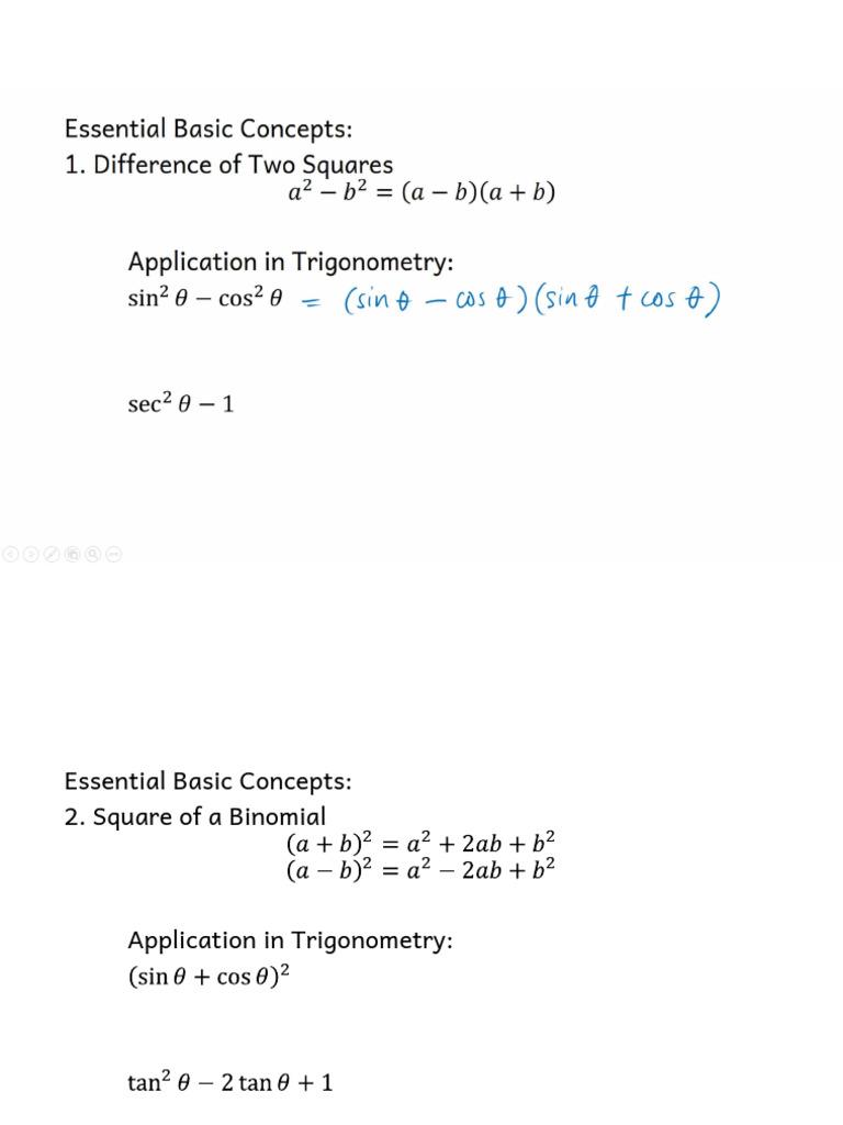 Pre Cal Trigonometric Identities 3 (1) | PDF | Trigonometry | Circle