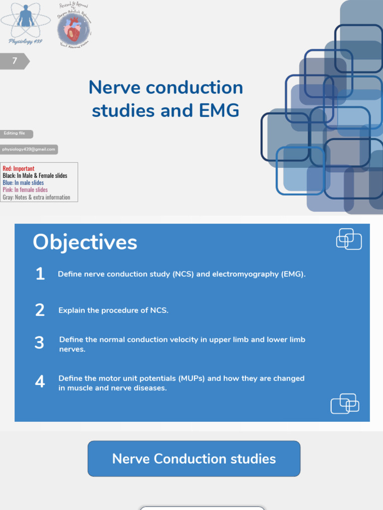 7-Nerve conduction studies and EMG | PDF | Electromyography | Neuroscience