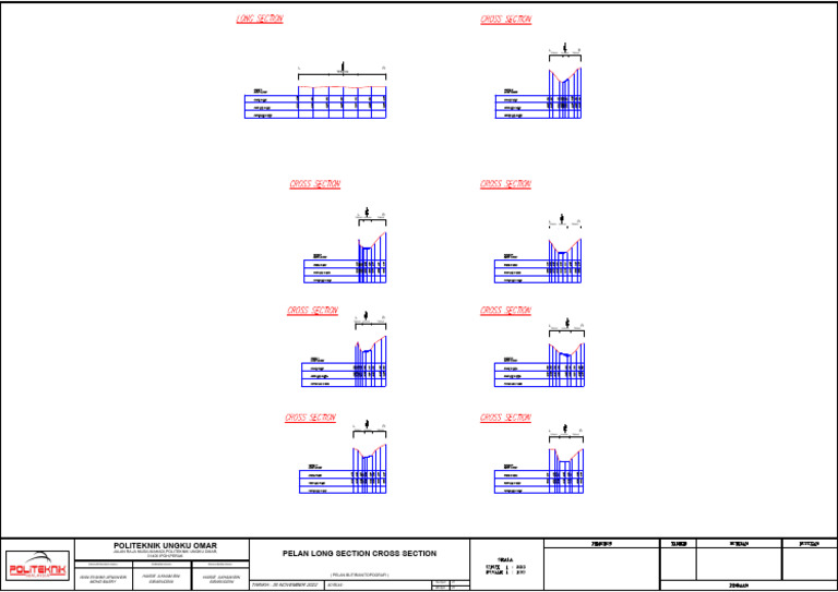 Pelan Cross Section Long Section Sungai | PDF