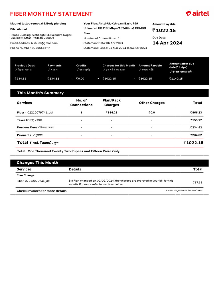 Magnet Tattoo Removal Internet Bill | PDF | Payments