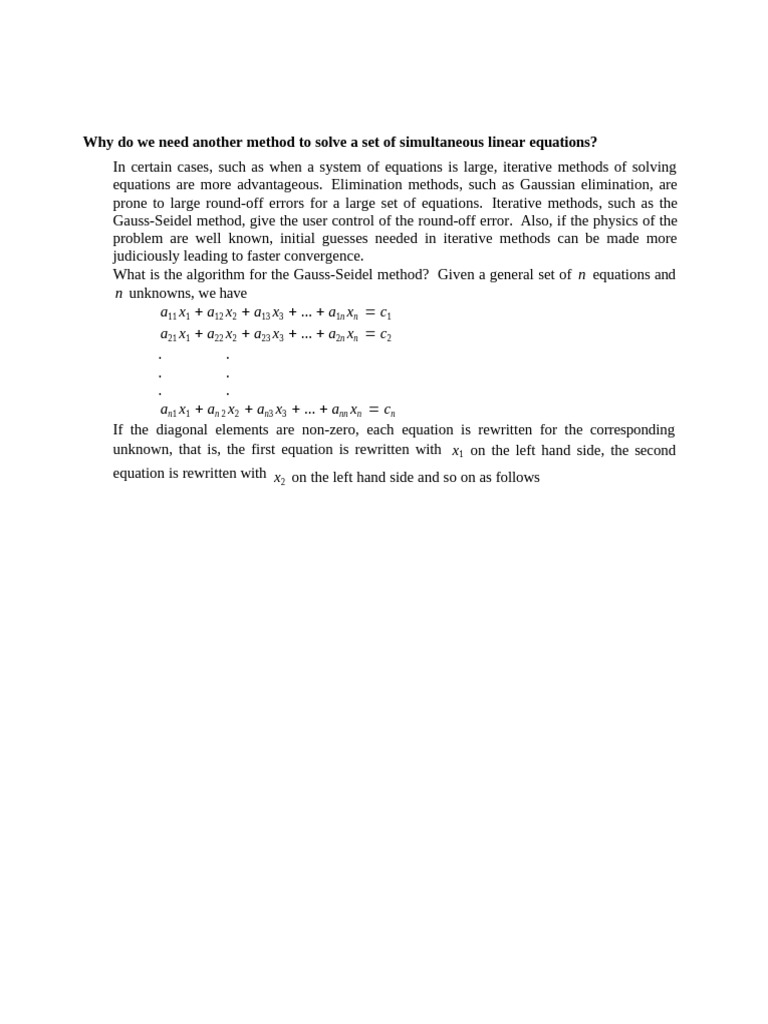 ITERATIVE-METHOD | PDF | Mathematics | Mathematical Analysis