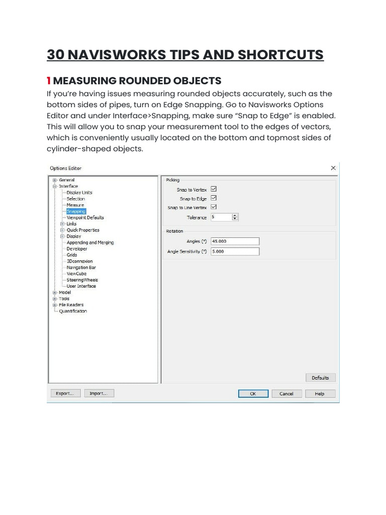 NAVISWORK TIPS AND TRICKS | PDF | Computing | Software NAVISWORK TIPS AND TRICKS | PDF | Computing | Software