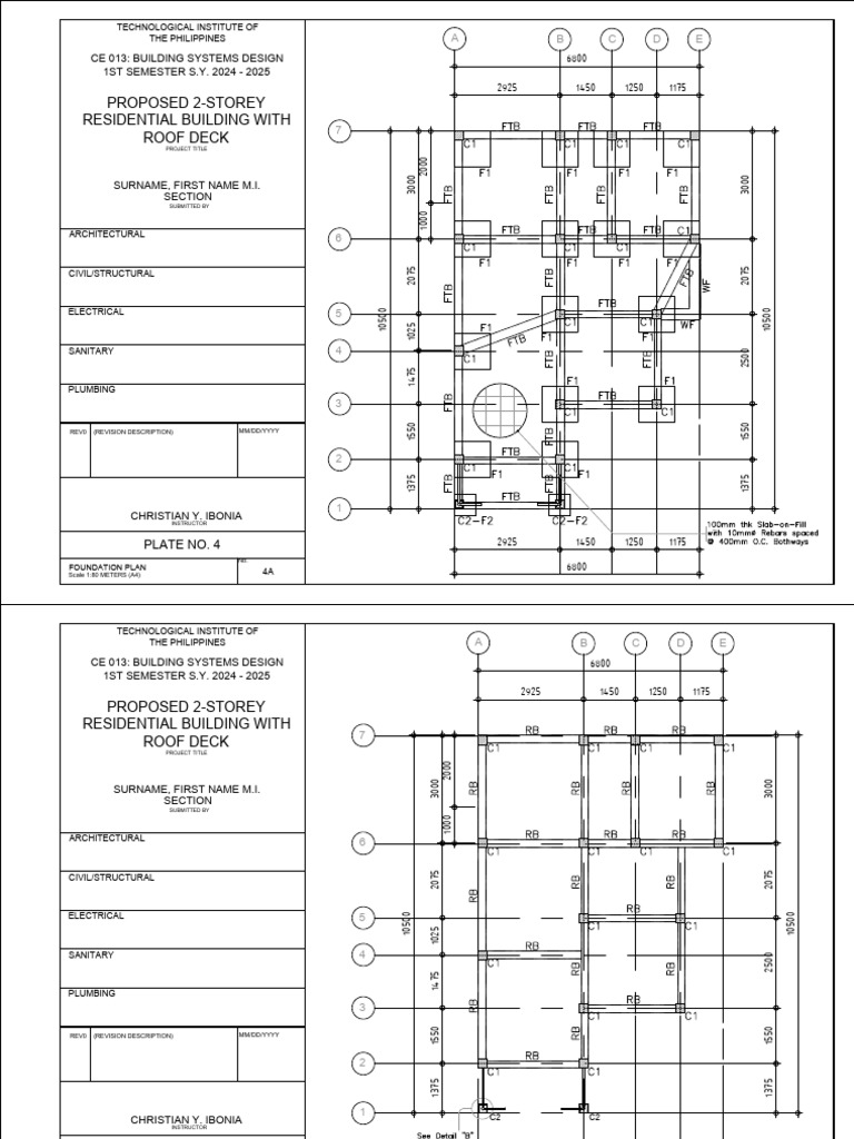 Ce013 Structural Plans Sample | PDF | Civil Engineering