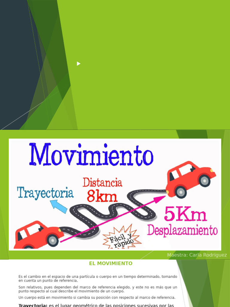 El Movimiento y Su Clasificacion | PDF | Aceleración | Trayectoria