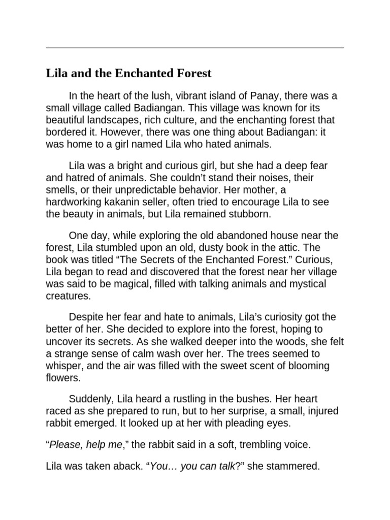 Lila and the Enchanted Forest | PDF