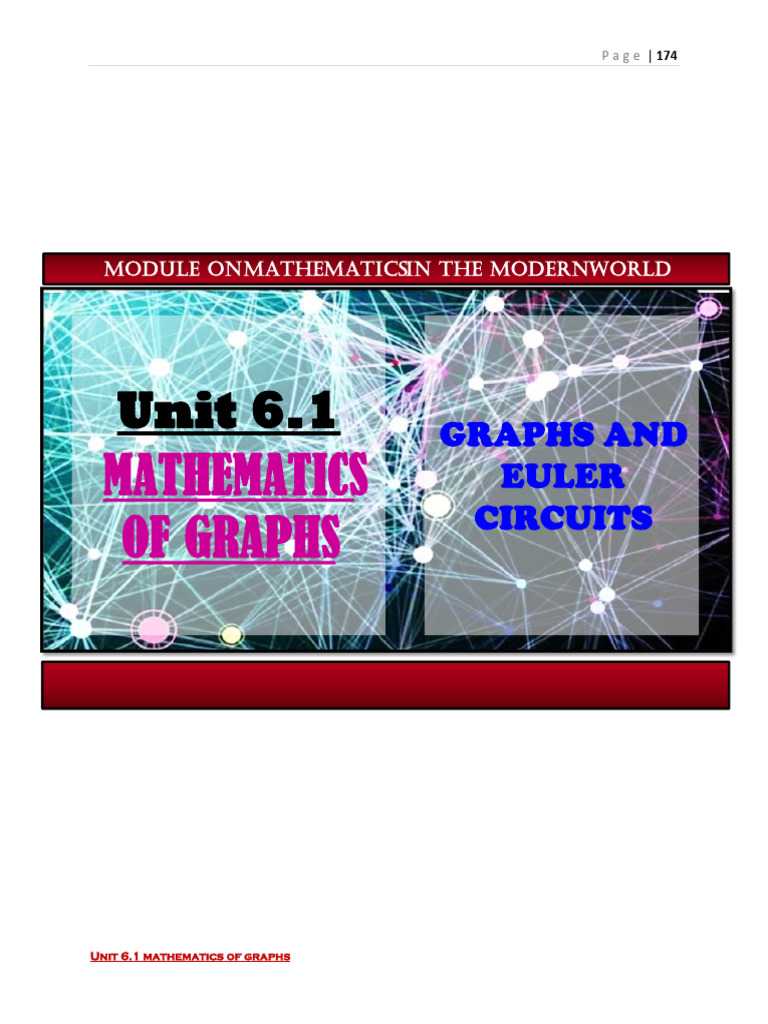 MMW-6.1-Mathematics-of-Graphs-Graphs-and-Euler-Circuits | PDF | Combinatorics | Discrete Mathematics